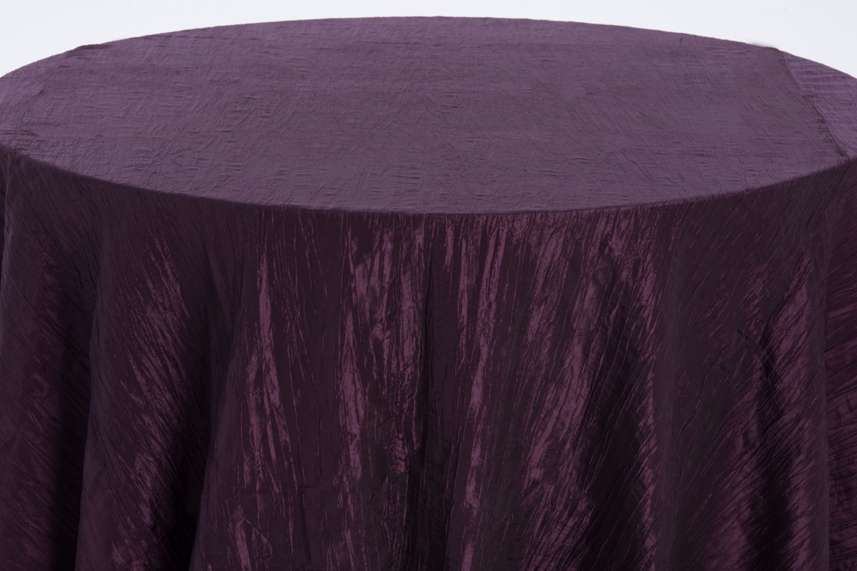 Aubergine Crinkle Taffeta - iRent Everything