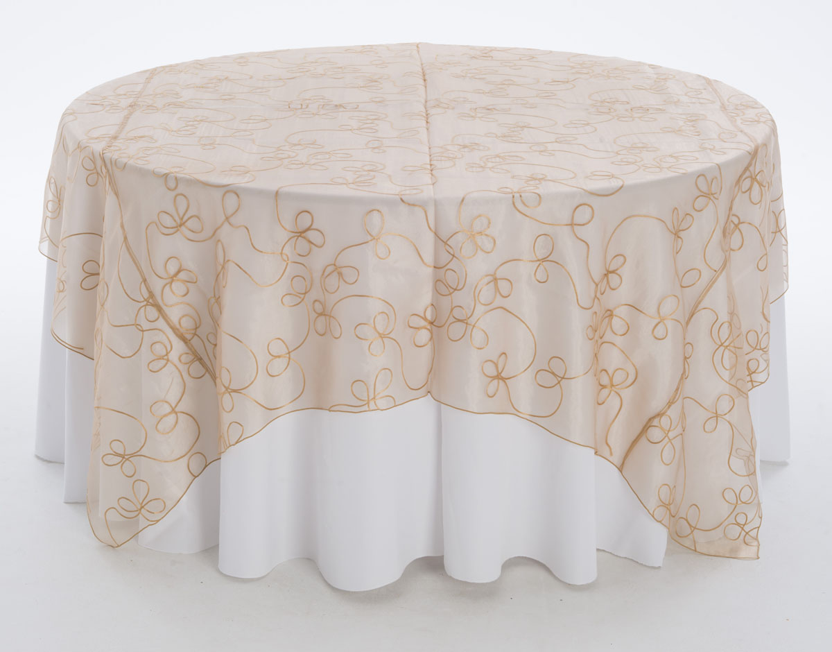 Creme Brulee Ribbon Scroll Overlay - iRent Everything