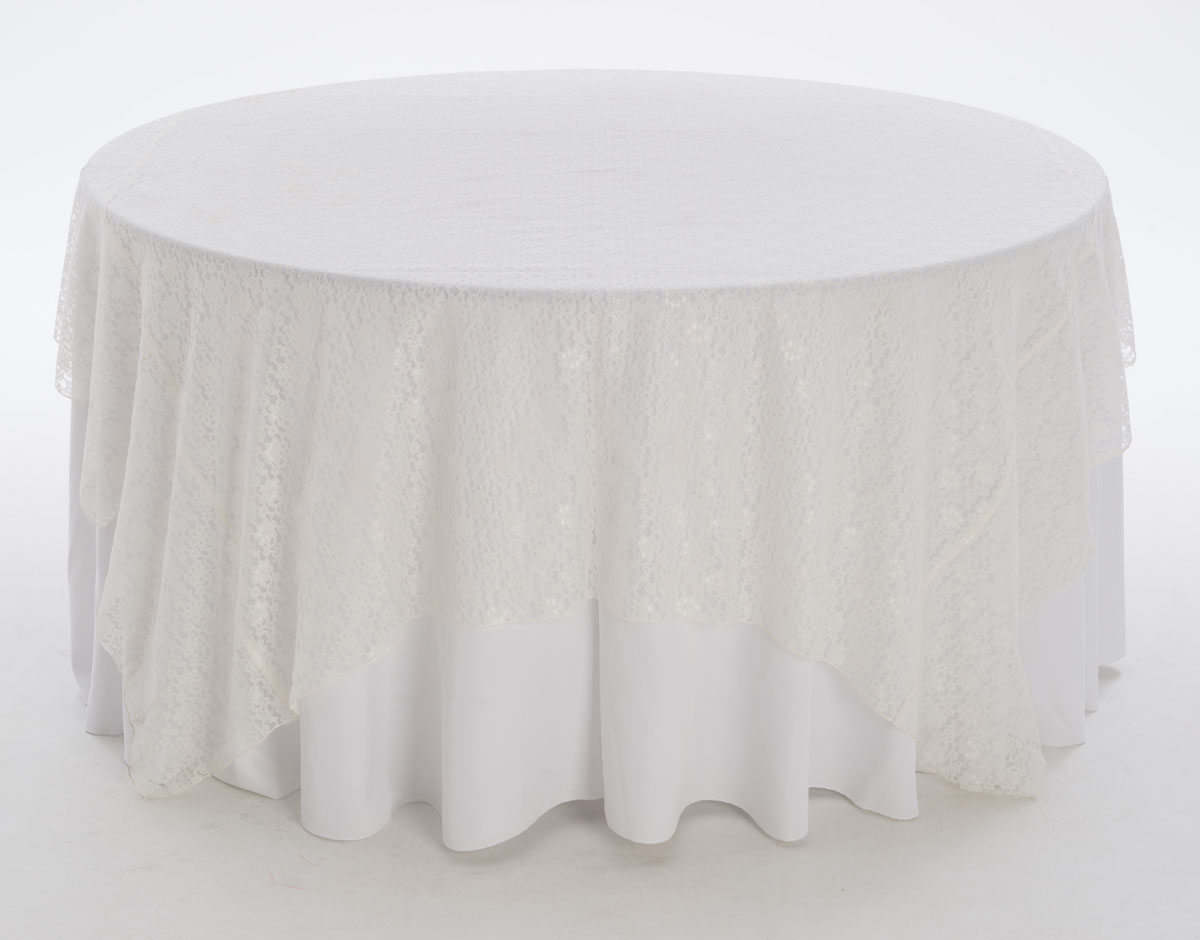 Ivory Garden Lace Overlay - iRent Everything