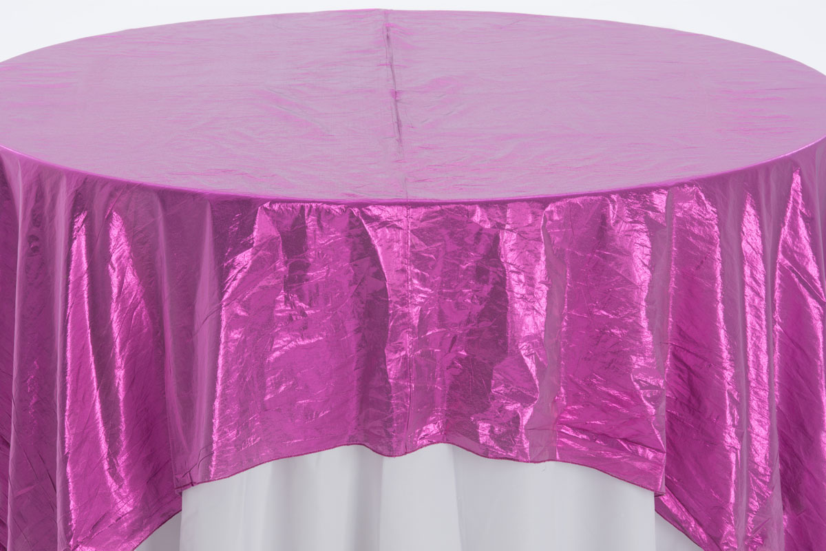 Purple Tissue Lame Overlay - iRent Everything
