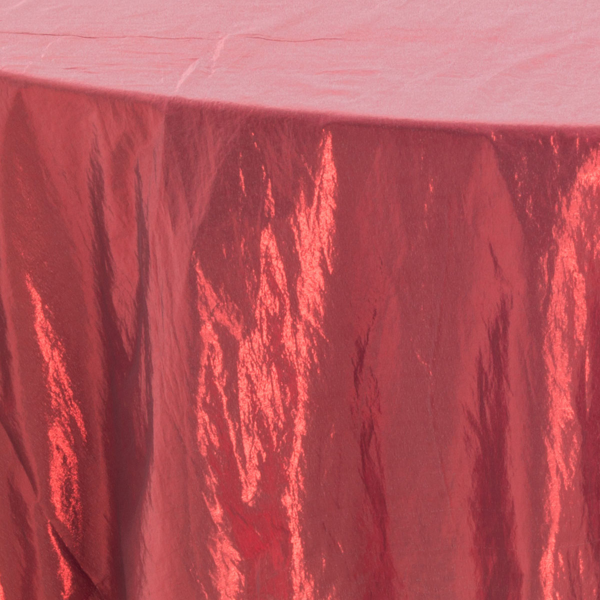 Red Tissue Lame Overlay - iRent Everything