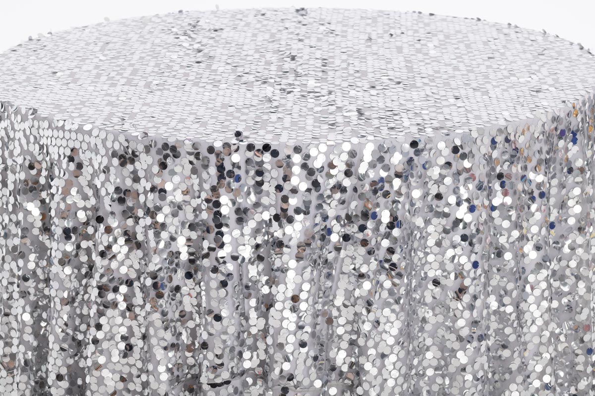 Silver Tear Drop Textured Sheer - iRent Everything