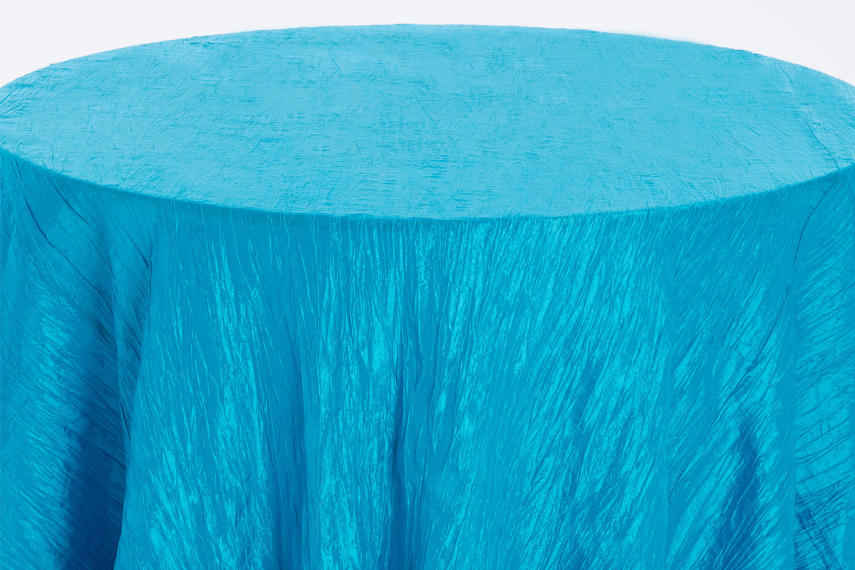 Turquoise Crinkle Taffeta - iRent Everything