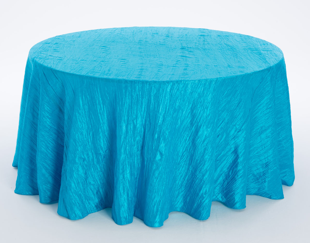 Turquoise Crinkle Taffeta - iRent Everything