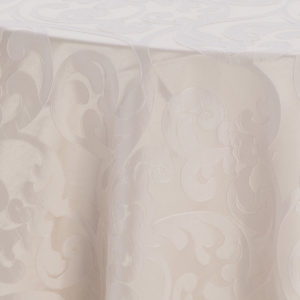 Victoria Jacquard Ivory Damask - iRent Everything