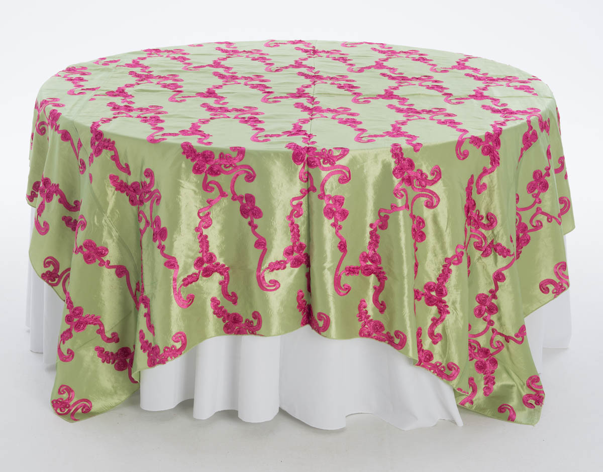 Apple With Azalea Ribbon Taffeta Overlay - iRent Everything