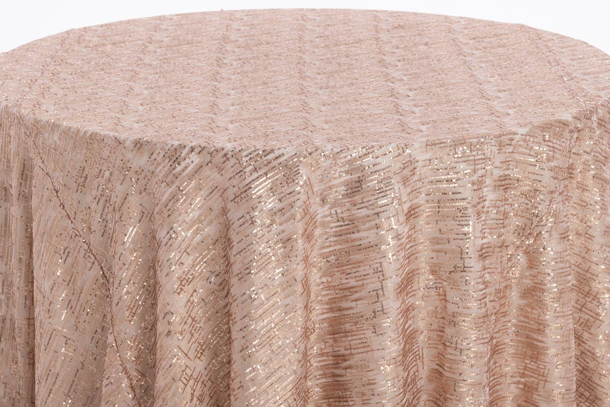 Rose Gold Laser Cut Textured Sheer - iRent Everything