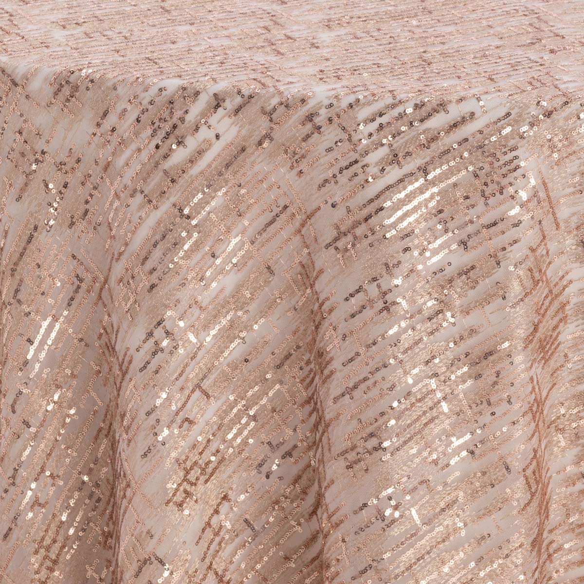 Rose Gold Laser Cut Textured Sheer - iRent Everything