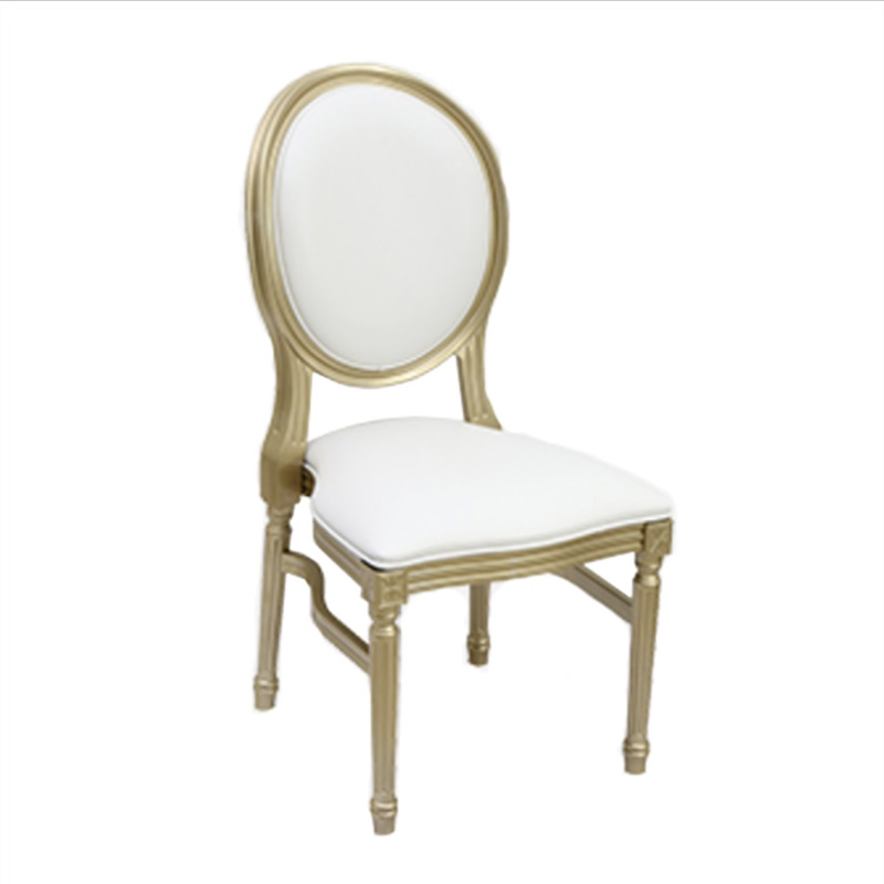 Gold Castle Chair, White Pads - iRent Everything
