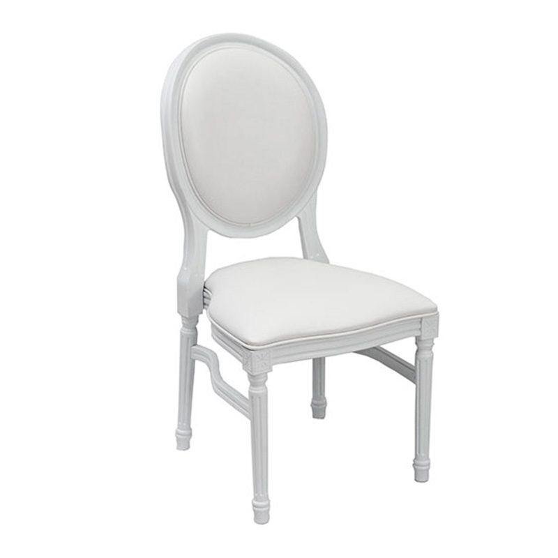 White Castle Chair, White Pads - iRent Everything