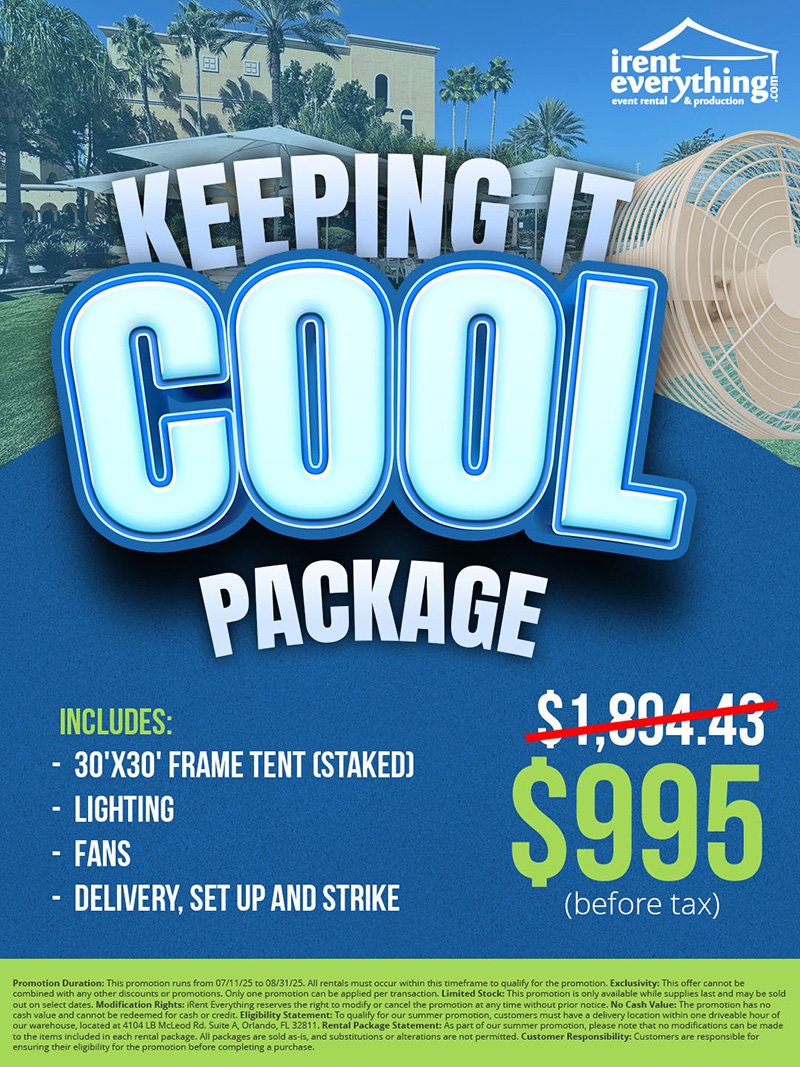 Summer Tent Rental Packages and Discounts | iRentEverything